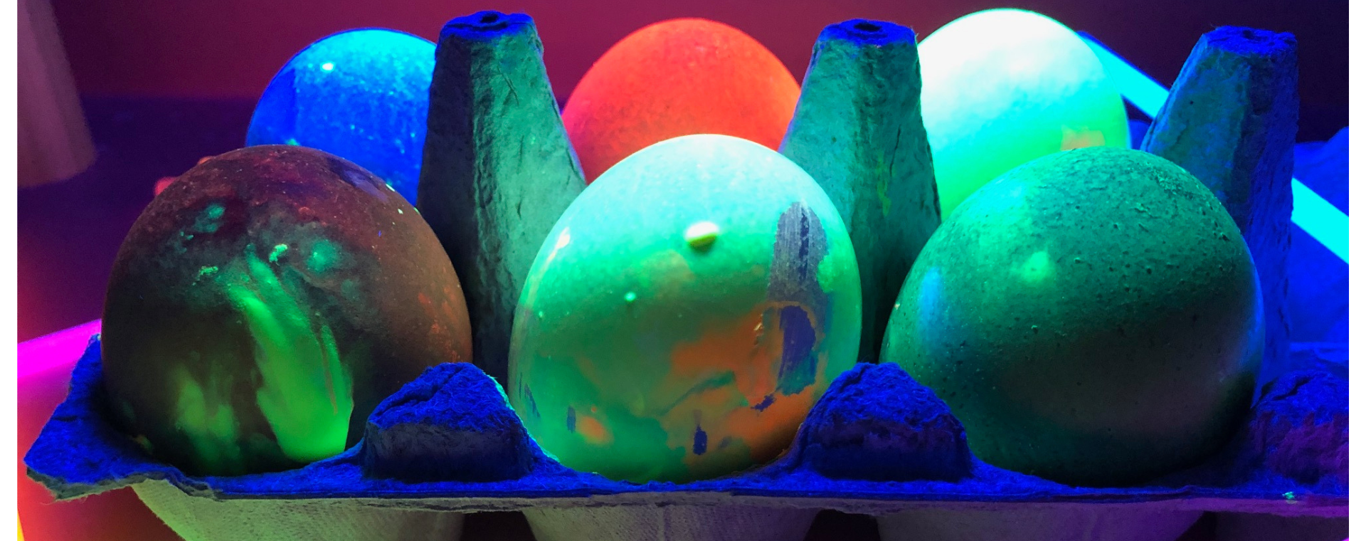 Dakota Layers | How to Decorate Neon Glow-In-The-Dark Eggs